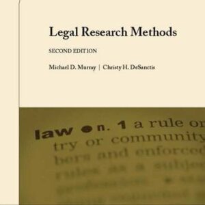 Legal Research Methods, 2d (Coursebook)