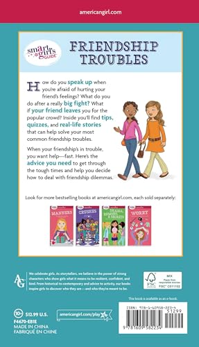 A Smart Girl's Guide: Friendship Troubles: Dealing with fights, being left out & the whole popularity thing (American Girl® Wellbeing)