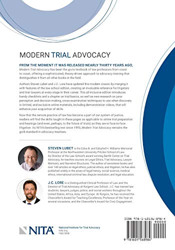 Modern Trial Advocacy: Analysis and Practice [Connected eBook with Study Center] (NITA)