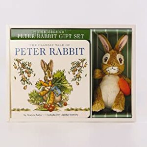 The Peter Rabbit Deluxe Plush Gift Set: The Classic Edition Board Book + Plush Stuffed Animal Toy Rabbit Gift Set (A Classic Tale of Adventure and Virtue with Plush Peter Rabbit Toy)