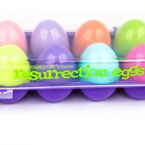 FAMILYLIFE Resurrection Eggs – 12 Piece Easter Eggs Set with Booklet and Religious Figurines Inside – Tells The Story of Easter – Easter Eggs with Toys Inside – Eggs for Easter Egg Hunts