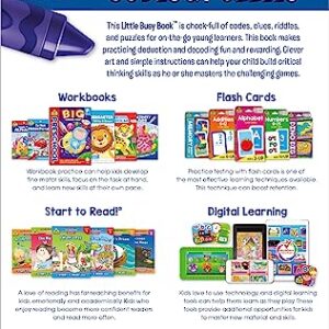 School Zone - My First Codes & Puzzles Workbook - Ages 6 to 8, 1st Grade, 2nd Grade, Activity Pad, Crossword Puzzles, Word Search, Riddles, and More (School Zone Little Busy Book™ Series)