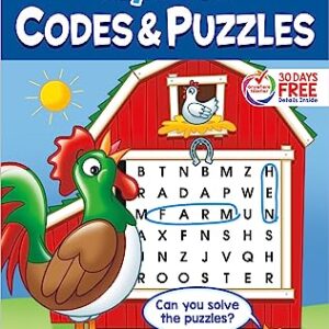 School Zone - My First Codes & Puzzles Workbook - Ages 6 to 8, 1st Grade, 2nd Grade, Activity Pad, Crossword Puzzles, Word Search, Riddles, and More (School Zone Little Busy Book™ Series)