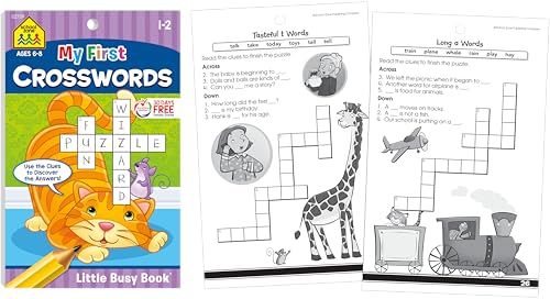 School Zone - My First Activities On-the-Go! 6-Pack Workbook Set - Ages 4+, Preschool to 2nd Grade, Dot-to-Dot, Hidden Pictures, Mazes, Coloring, and More (School Zone Little Busy Book™ Series)