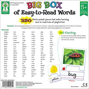 Key Education Big Box of Easy-To-Read Words Puzzles, Sight Words and Phonics Practice With Word and Photo Puzzle Pieces, Educational Games for Special Learners Ages 5+ (250 pc) , 1.5" x 2" - 2" x 2"