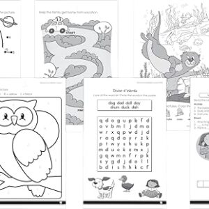 School Zone - My First Activities On-the-Go! 6-Pack Workbook Set - Ages 4+, Preschool to 2nd Grade, Dot-to-Dot, Hidden Pictures, Mazes, Coloring, and More (School Zone Little Busy Book™ Series)