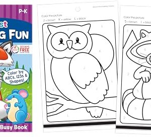 School Zone - My First Activities On-the-Go! 6-Pack Workbook Set - Ages 4+, Preschool to 2nd Grade, Dot-to-Dot, Hidden Pictures, Mazes, Coloring, and More (School Zone Little Busy Book™ Series)