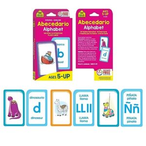 School Zone Bilingual Spanish/English Flash Card Set: Tarjetas de Índice Bilingües Español/Inglés, Alphabet, Sight Words,: Numbers 1-100, Colors & ... Immersion (Spanish) (Spanish Edition)