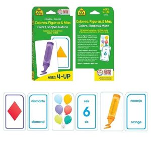 School Zone Bilingual Spanish/English Flash Card Set: Tarjetas de Índice Bilingües Español/Inglés, Alphabet, Sight Words,: Numbers 1-100, Colors & ... Immersion (Spanish) (Spanish Edition)