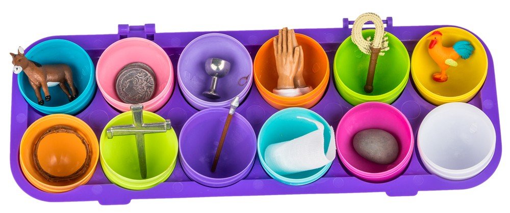 FAMILYLIFE Resurrection Eggs – 12 Piece Easter Eggs Set with Booklet and Religious Figurines Inside – Tells The Story of Easter – Easter Eggs with Toys Inside – Eggs for Easter Egg Hunts