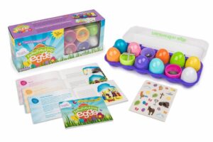 familylife resurrection eggs – 12 piece easter eggs set with booklet and religious figurines inside – tells the story of easter – easter eggs with toys inside – eggs for easter egg hunts