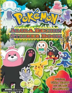 pokémon alola region sticker book