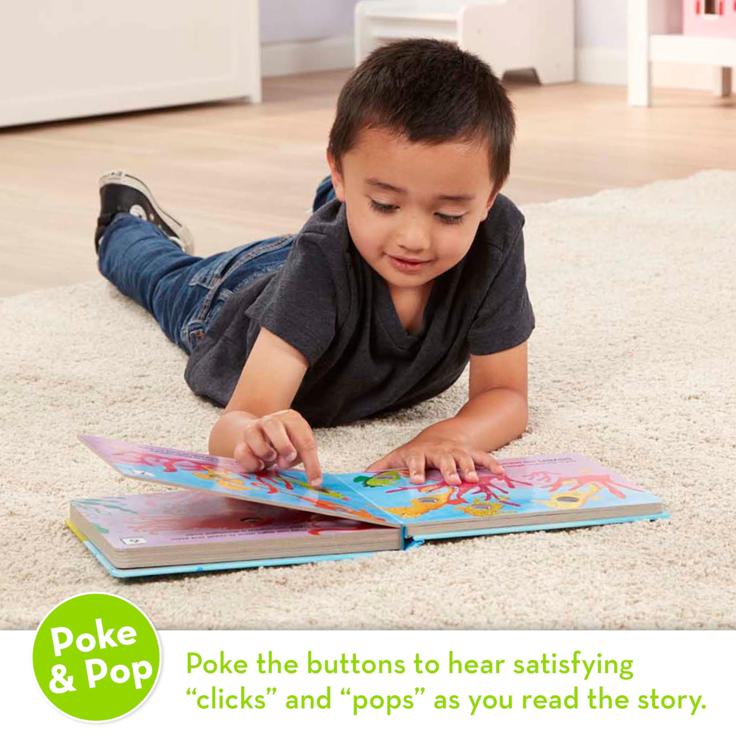 Melissa & Doug Children's Book - Poke-a-Dot: Who’s in the Ocean (Board Book with Buttons to Pop) - FSC Certified