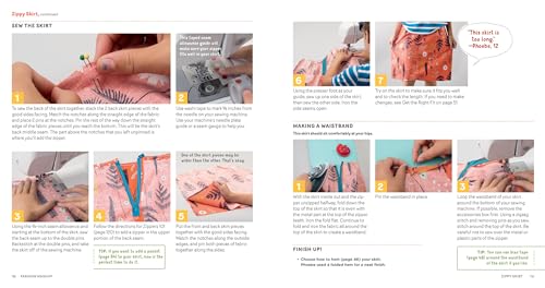 Sewing School ® Fashion Design: Make Your Own Wardrobe with Mix-and-Match Projects Including Tops, Skirts & Shorts