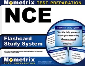 nce flashcard study system: nce test practice questions & exam review for the national counselor examination (cards)