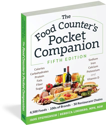 The Food Counter’s Pocket Companion, Fifth Edition: Calories, Carbohydrates, Protein, Fats, Fiber, Sugar, Sodium, Iron, Calcium, Potassium, and Vitamin D―with 30 Restaurant Chains