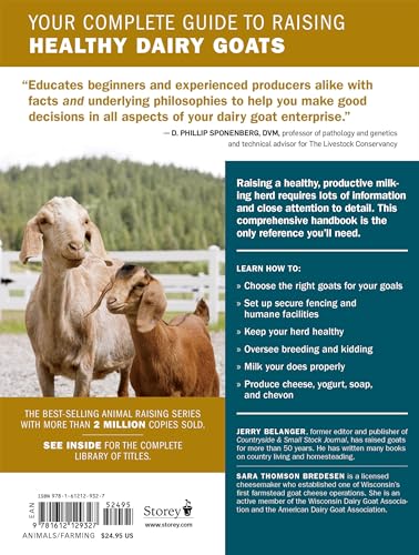 Storey's Guide to Raising Dairy Goats, 5th Edition: Breed Selection, Feeding, Fencing, Health Care, Dairying, Marketing