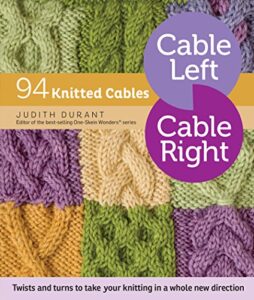 cable left, cable right: 94 knitted cables