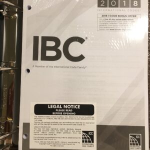 2018 International Building Code, Loose-leaf Version