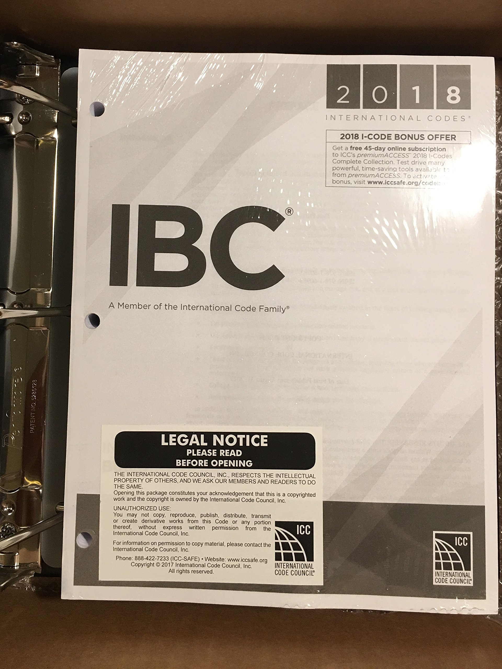 2018 International Building Code, Loose-leaf Version