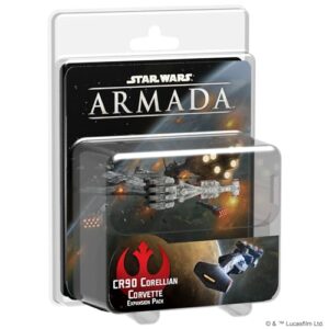 star wars: armada cr90 corellian corvette expansion pack - rebel fleet versatility! tabletop miniatures strategy game for kids & adults, ages 14+, 2 players, 2 hour playtime, made by atomic mass games