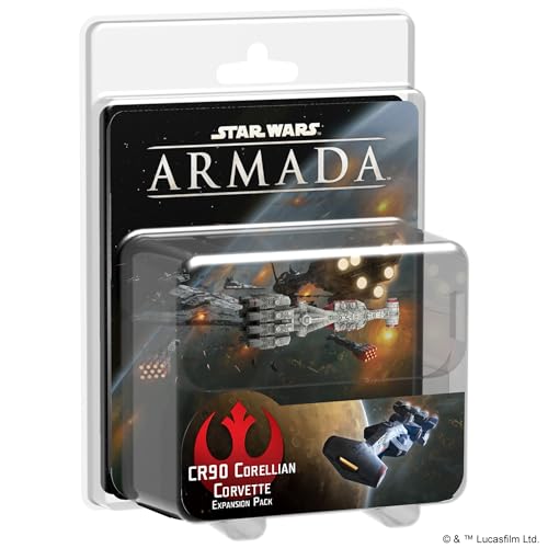 Star Wars: Armada CR90 Corellian Corvette EXPANSION PACK - Rebel Fleet Versatility! Tabletop Miniatures Strategy Game for Kids & Adults, Ages 14+, 2 Players, 2 Hour Playtime, Made by Atomic Mass Games