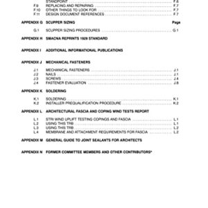 Architectural Sheet Metal Manual