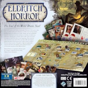 Eldritch Horror Board Game (Base Game) | Mystery, Strategy, Cooperative Board Game for Adults and Family | Ages 14+ | 1-8 Players | Avg. Playtime 2-4 Hours | Made by Fantasy Flight Games