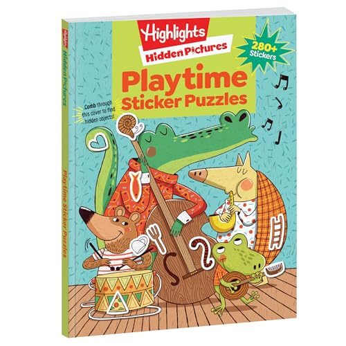 Playtime Sticker Puzzles (Highlights™ Sticker Hidden Pictures®)