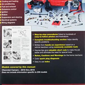 Chevrolet Camaro (10-15) Haynes Repair Manual (Does not include information specific to Z28 models. Includes thorough vehicle coverage apart from the specific exclusion noted) (Haynes Automotive)