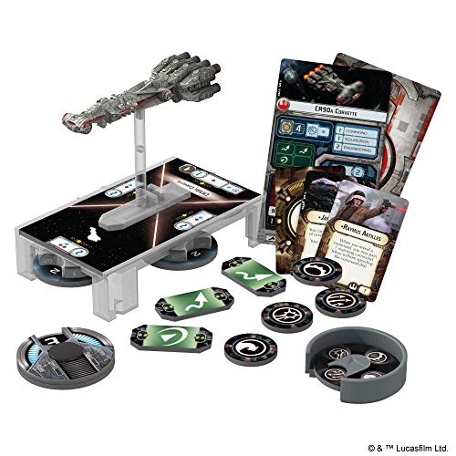 Star Wars: Armada CR90 Corellian Corvette EXPANSION PACK - Rebel Fleet Versatility! Tabletop Miniatures Strategy Game for Kids & Adults, Ages 14+, 2 Players, 2 Hour Playtime, Made by Atomic Mass Games