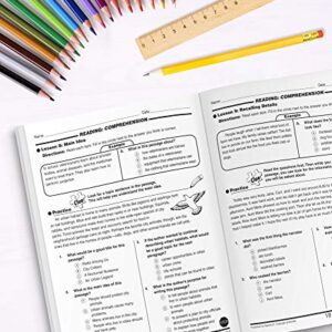 Spectrum 5th Grade Test Practice Workbooks All Subjects, Ages 10 to 11, 5th Grade Test Practice, Language Arts, Reading Comprehension, Vocabulary, Writing and Math Reproducible Book - 160 Pages