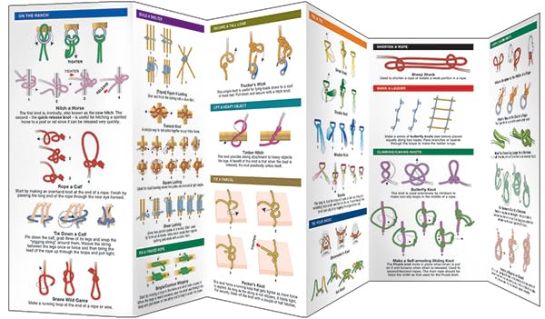 Knots: A Folding Pocket Guide to Scouting & Household Knots (Outdoor Recreation and Survival)