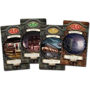 Elder Sign The Gates of Arkham Board Game EXPANSION - Adventures in the Haunted City! Cooperative Horror Mystery Game, Ages 14+, 1-8 Players, 1-2 Hour Playtime, Made by Fantasy Flight Games