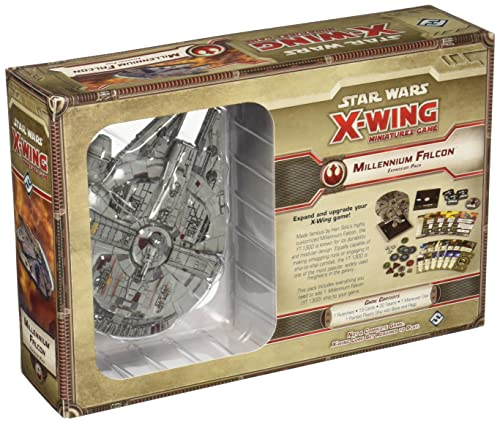 Star Wars X-Wing 1st Edition Miniatures Game Millenium Falcon EXPANSION | Strategy Game for Adults and Teens | Ages 14+ | 2 Players | Average Playtime 45 Minutes | Made by Atomic Mass Games