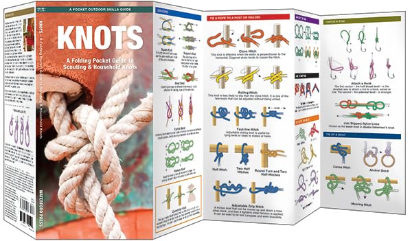 Knots: A Folding Pocket Guide to Scouting & Household Knots (Outdoor Recreation and Survival)