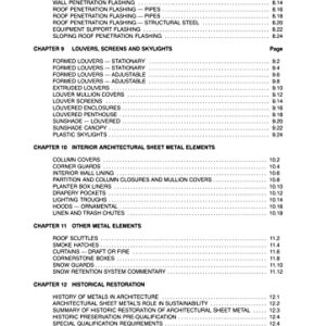 Architectural Sheet Metal Manual