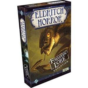 eldritch horror forsaken lore board game expansion | mystery game | cooperative board game for adults and family | ages 14+ | 1-8 players | avg. playtime 2-4 hours | made by fantasy flight games