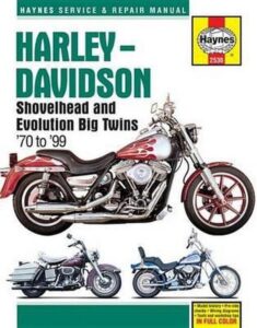 harley-davidson shovelhead,evolution big twins (70-99) haynes manual (paperback)