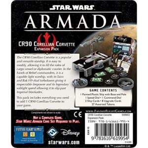 Star Wars: Armada CR90 Corellian Corvette EXPANSION PACK - Rebel Fleet Versatility! Tabletop Miniatures Strategy Game for Kids & Adults, Ages 14+, 2 Players, 2 Hour Playtime, Made by Atomic Mass Games