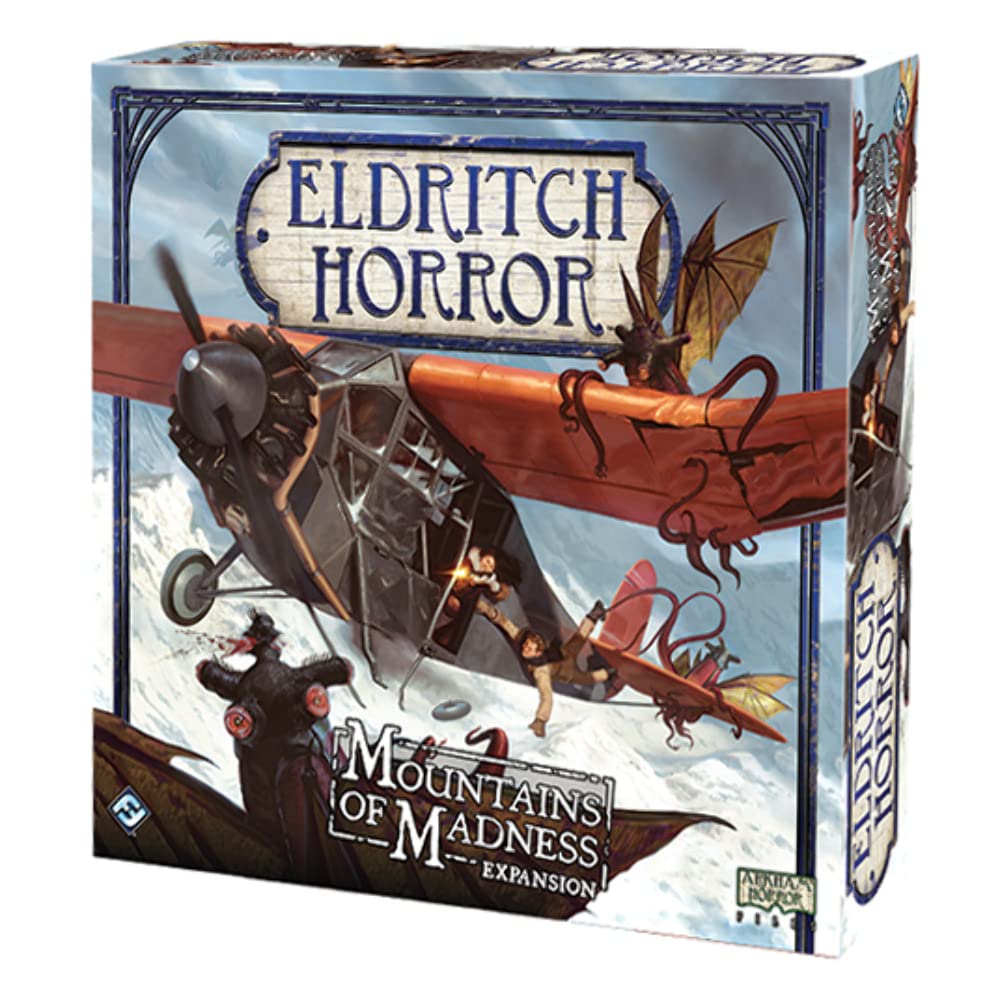 Eldritch Horror Mountains of Madness Board Game EXPANSION | Mystery Game | Cooperative Board Game for Adults and Family | Ages 14+ | 1-8 Players | Avg. Playtime 2-4 Hrs | Made by Fantasy Flight Games