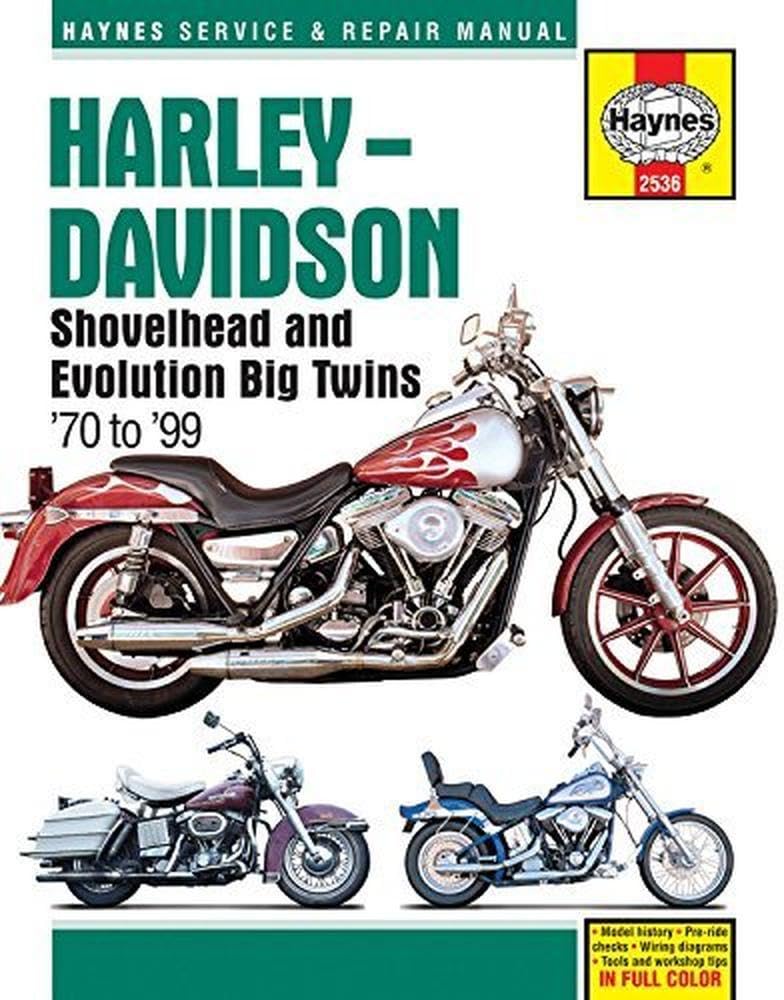 Harley-Davidson Shovelhead,Evolution Big Twins (70-99) Haynes Manual (Paperback)