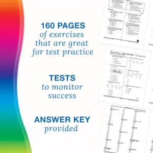 Spectrum Grade 6 Test Practice Workbooks, Ages 10 to 11, Math, Language Arts, and Reading Comprehension 6th Grade Test Practice, Reproducible Book, Vocabulary, Writing, and Math Practice - 160 Pages