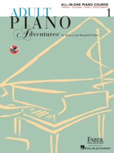 adult piano adventures all-in-one piano course book 1 (book/online audio)