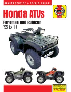 honda atvs foreman & rubicon (95 - 11) haynes repair manual (paperback)