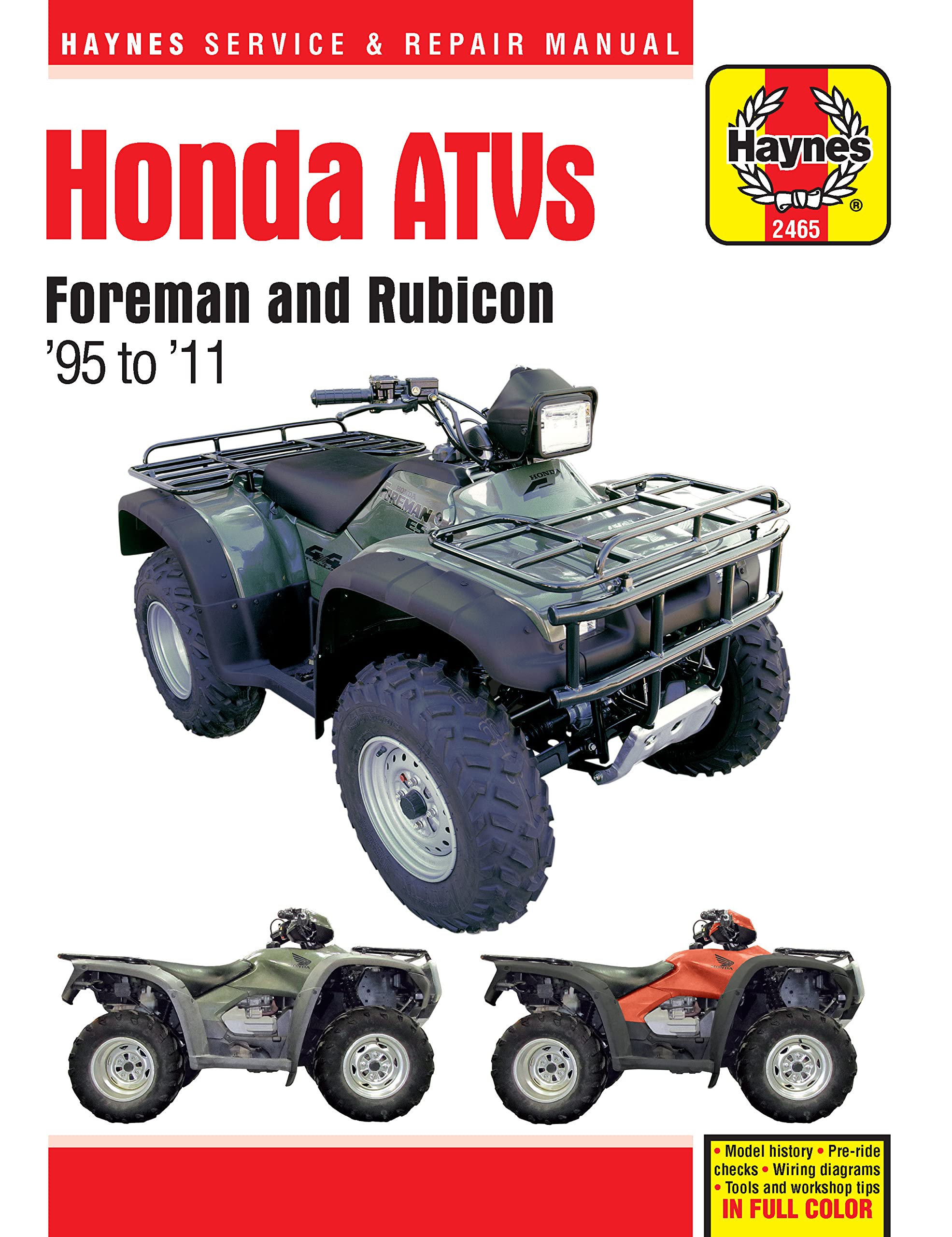 Honda ATVs Foreman & Rubicon (95 - 11) Haynes Repair Manual (Paperback)