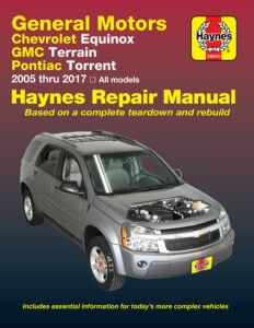 chevrolet equinox & pontiac torrent (05-17) haynes repair manual usa (paperback)