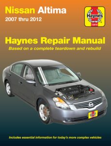 nissan altima (07-12) haynes repair manual (does not include information specific to hybrid models. includes thorough vehicle coverage apart from the specific exclusion noted)