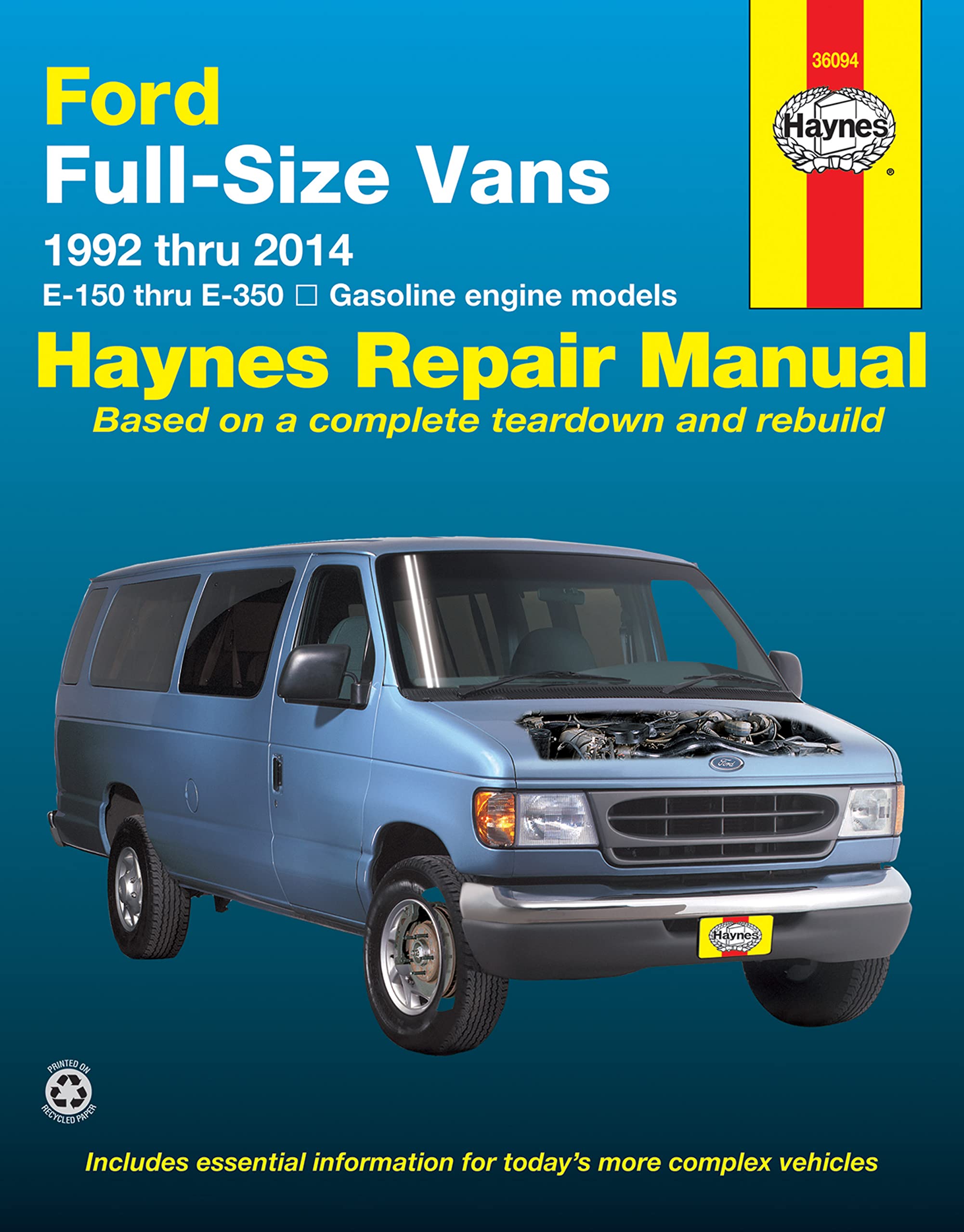 Ford full-size E-150-E-350 petrol vans (92-14) Haynes Manual USA (Paperback)