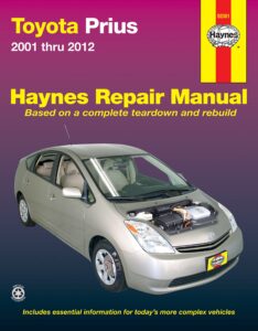 toyota prius (2001-2012) haynes repair manual (usa) (paperback)